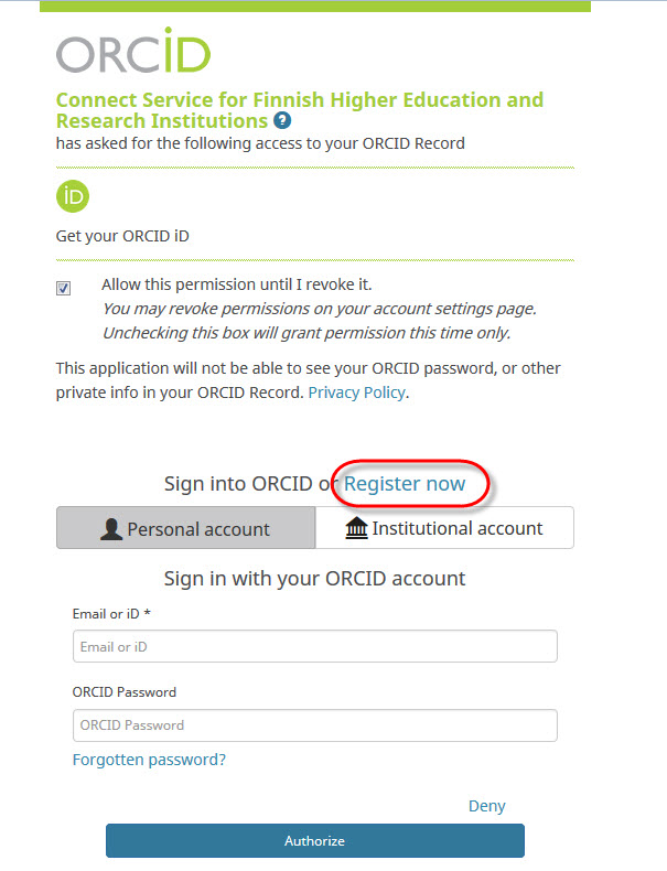 ORCID researcher identifier | University of Oulu